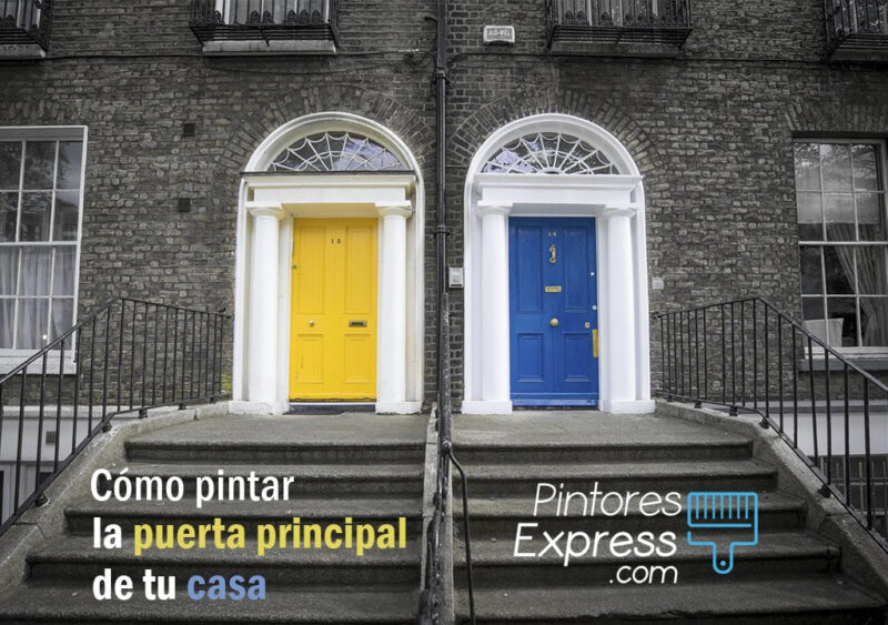 Cómo pintar la puerta principal de tu casa paso a paso